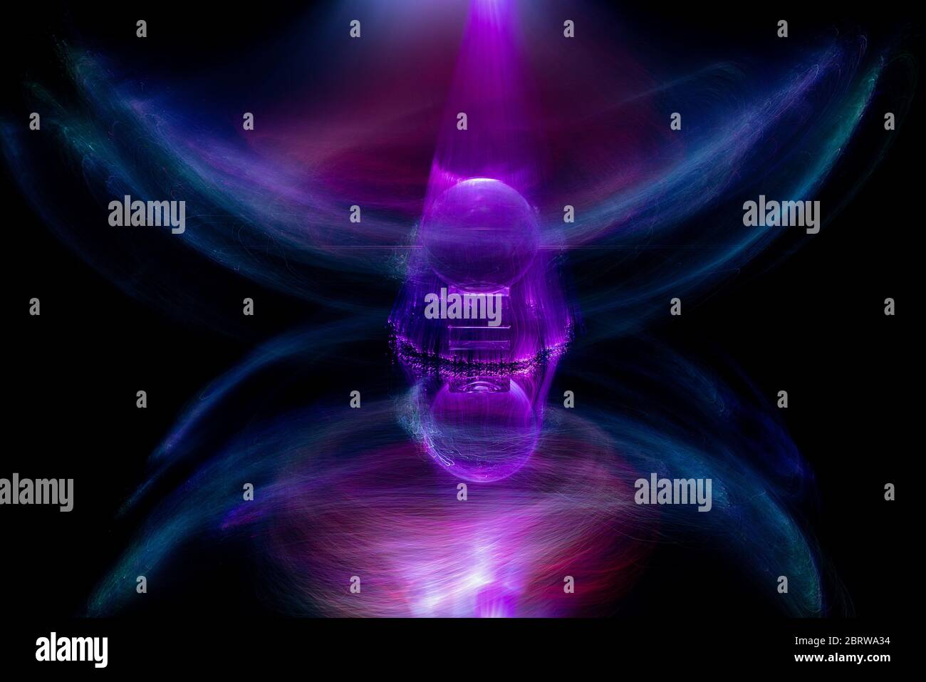 Light Painting with a Glass Ball Stock Photo - Alamy
