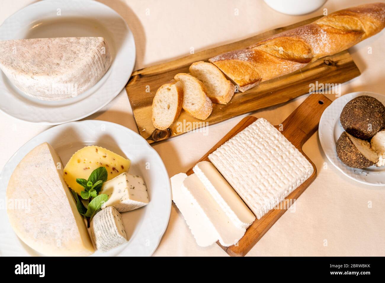 Goat cheese, traditional organic product Stock Photo - Alamy