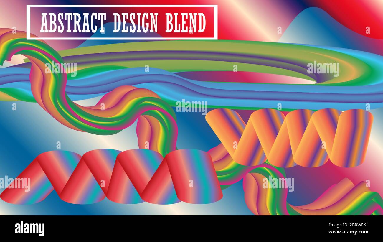 DESIGN ABSTRACT BLEND VECTOR ARTS Stock Vector Image & Art - Alamy