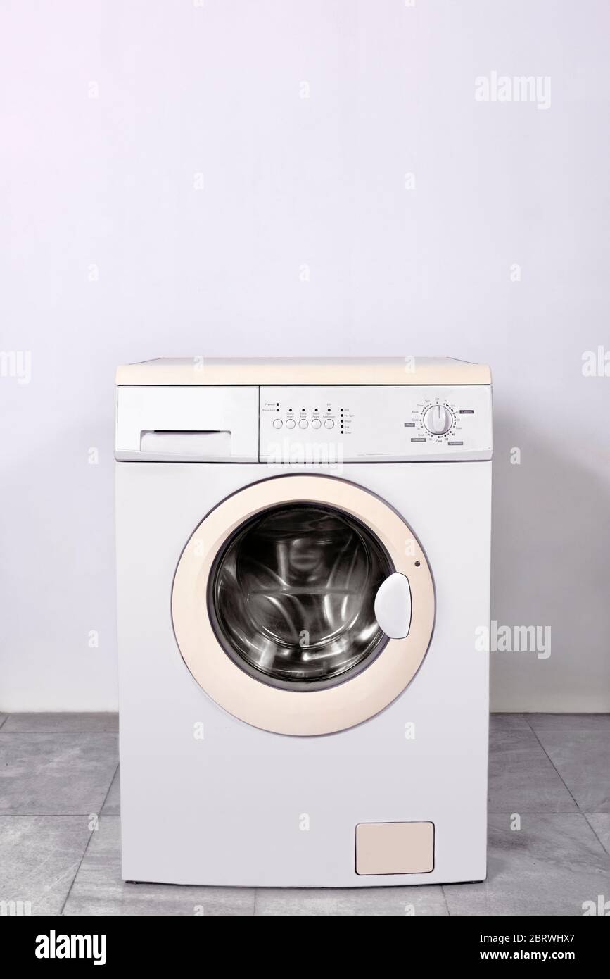 Washing machine at home. Home appliances Stock Photo - Alamy