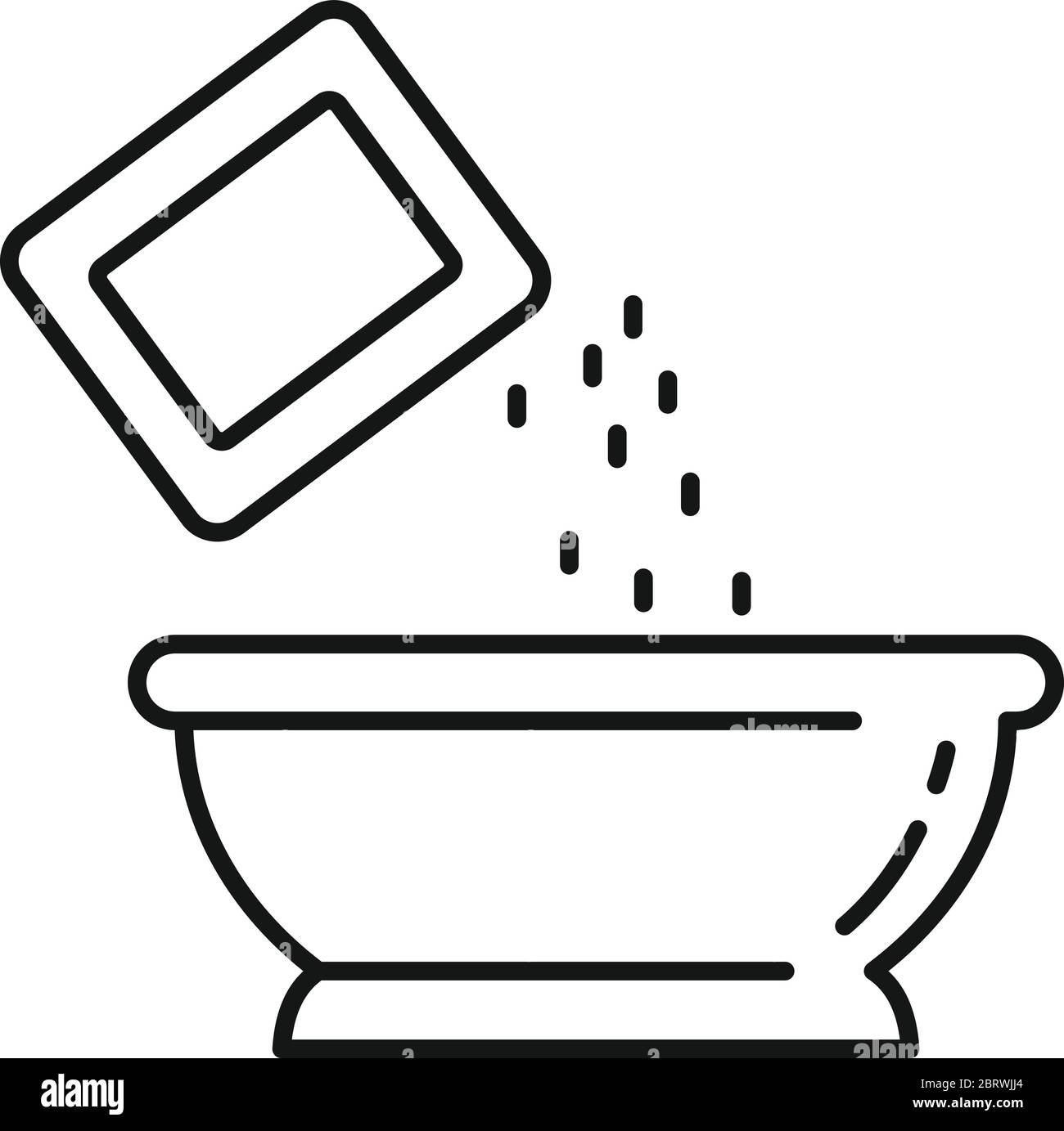 Oatmeal breakfast icon. Outline oatmeal breakfast vector icon for web ...