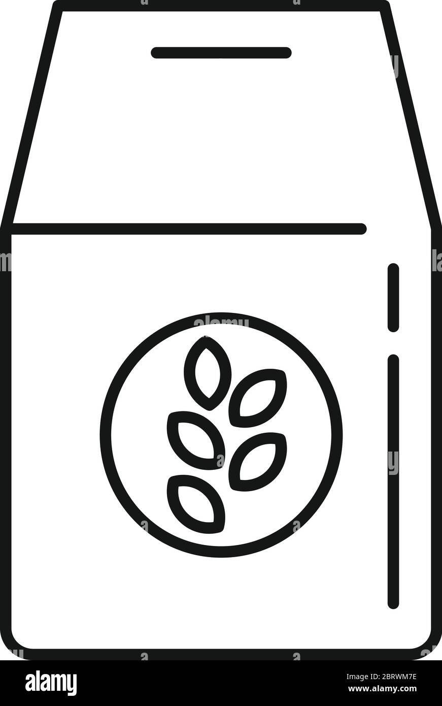 Oatmeal bran icon. Outline oatmeal bran vector icon for web design ...