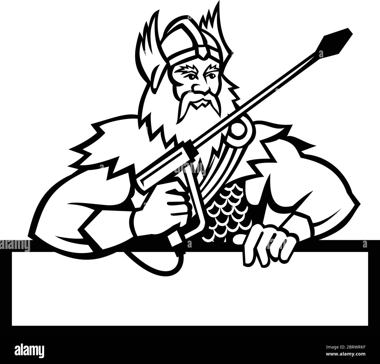 Thor Black And White Drawing