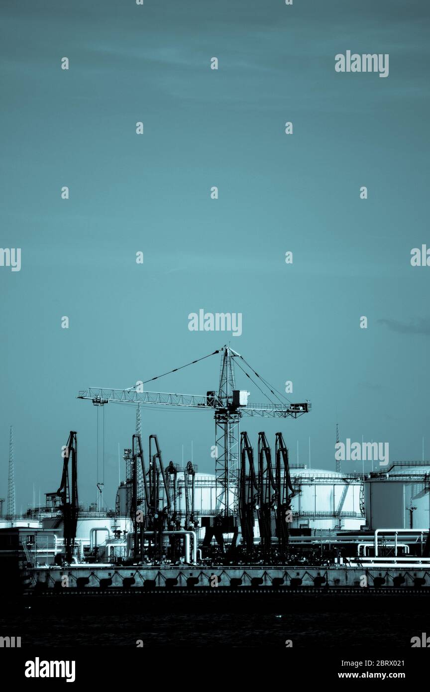 Crude Oil Terminal. Oil terminal is industrial facility for storage of ...