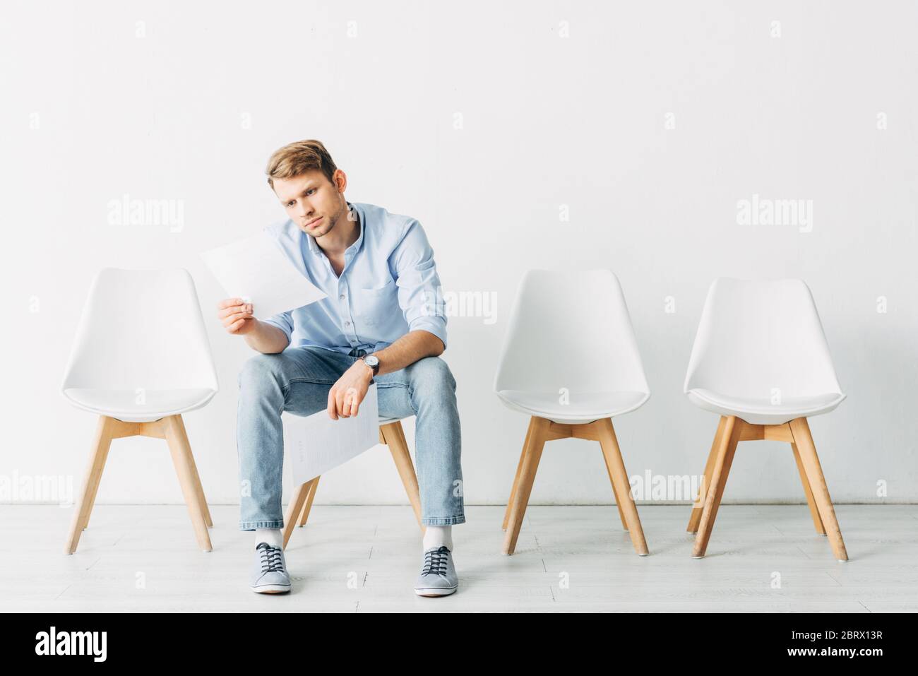 Interview wait sit hi-res stock photography and images - Alamy