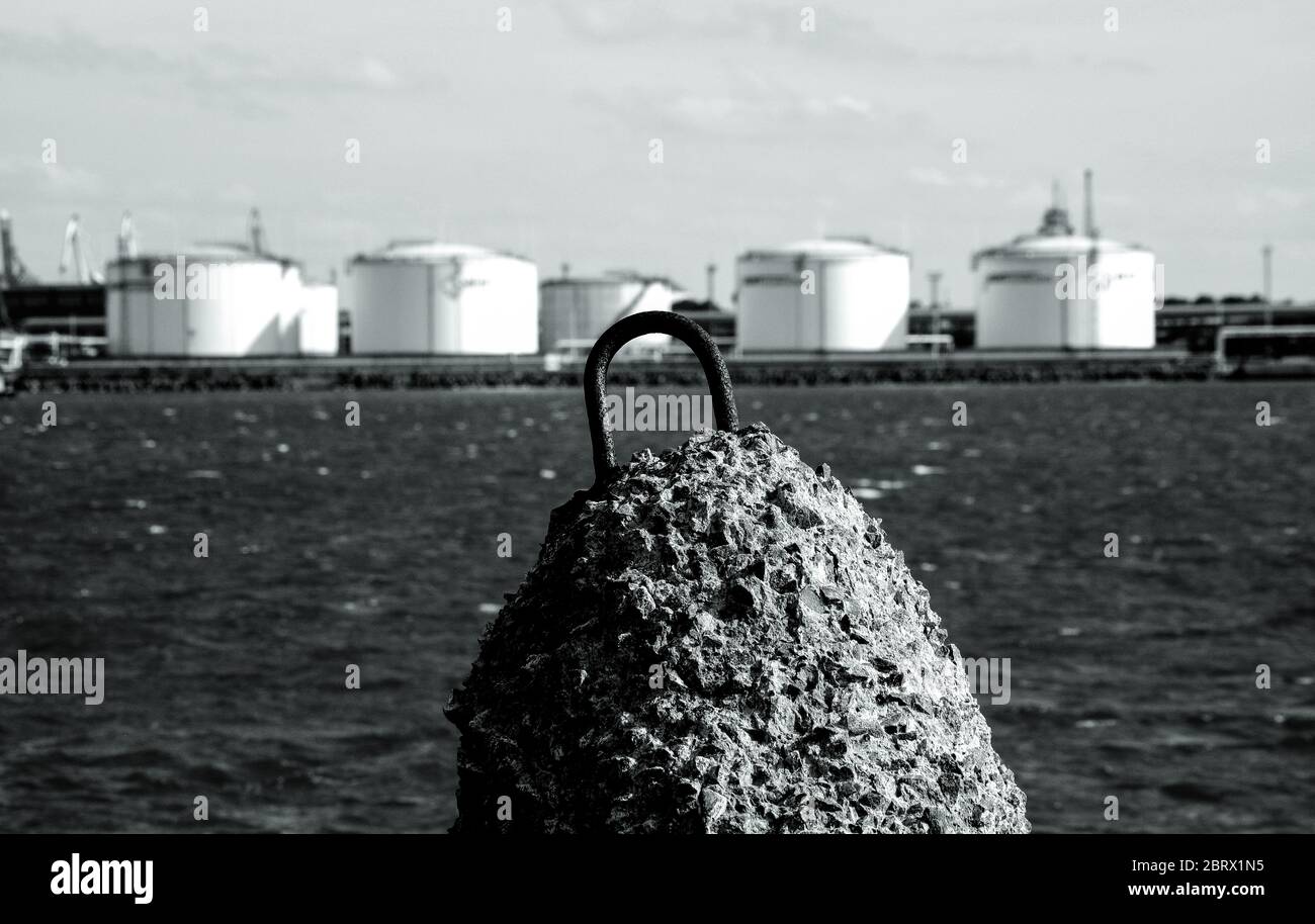 Crude Oil Terminal. Oil terminal is industrial facility for storage of ...