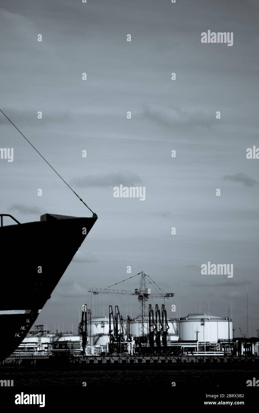 Crude Oil Terminal. Oil terminal is industrial facility for storage of ...