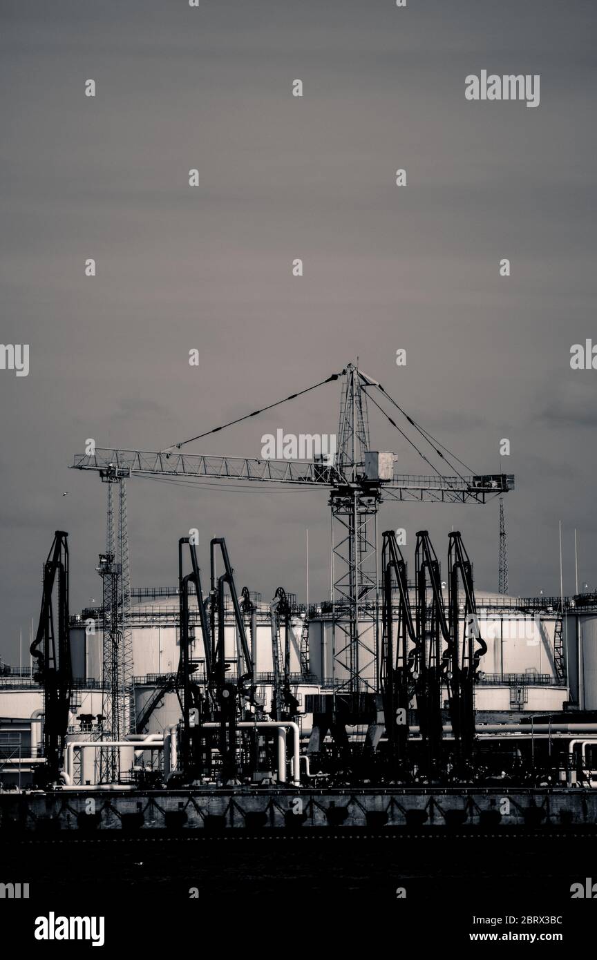 Crude Oil Terminal. Oil terminal is industrial facility for storage of ...