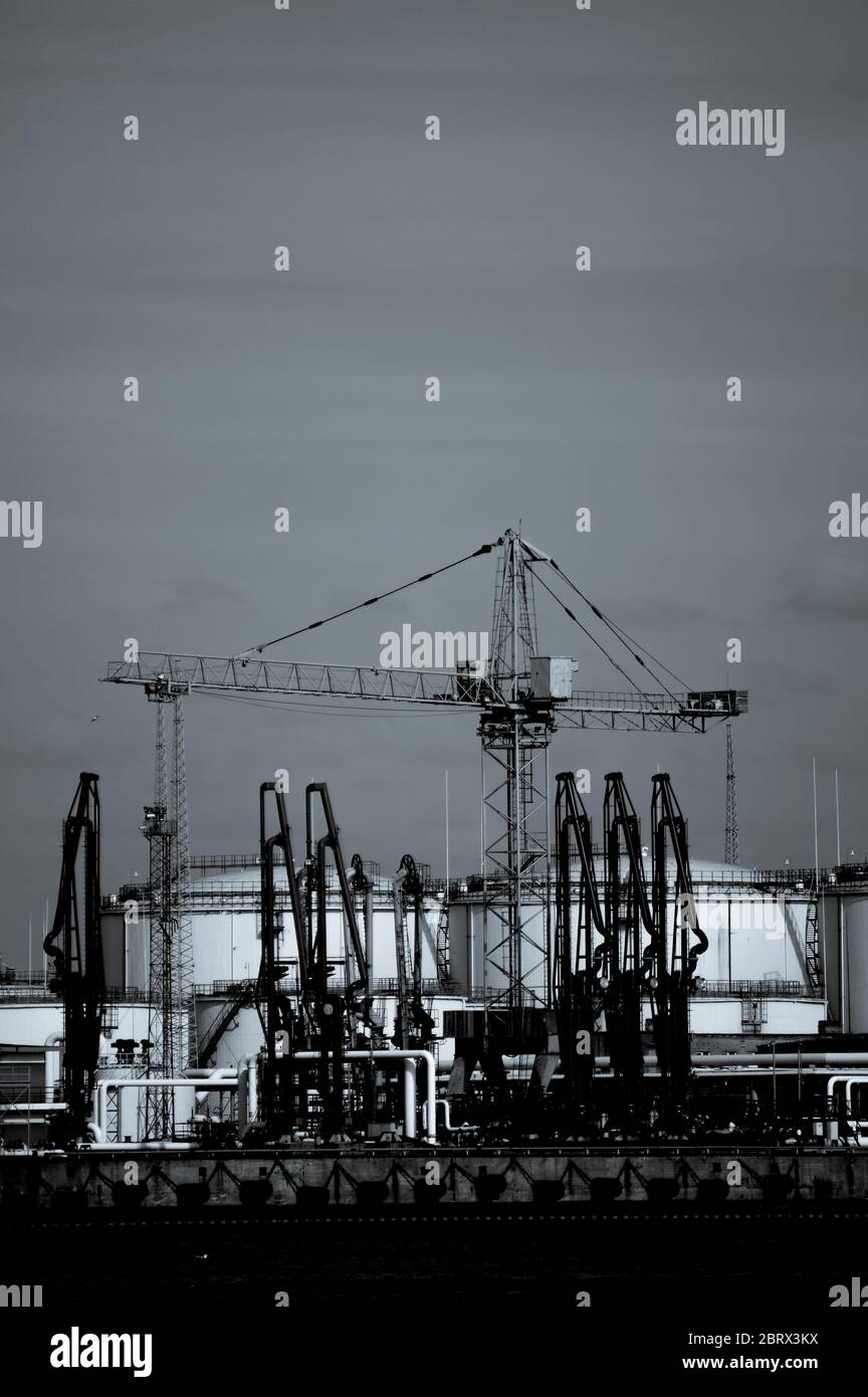 Crude Oil Terminal. Oil terminal is industrial facility for storage of ...