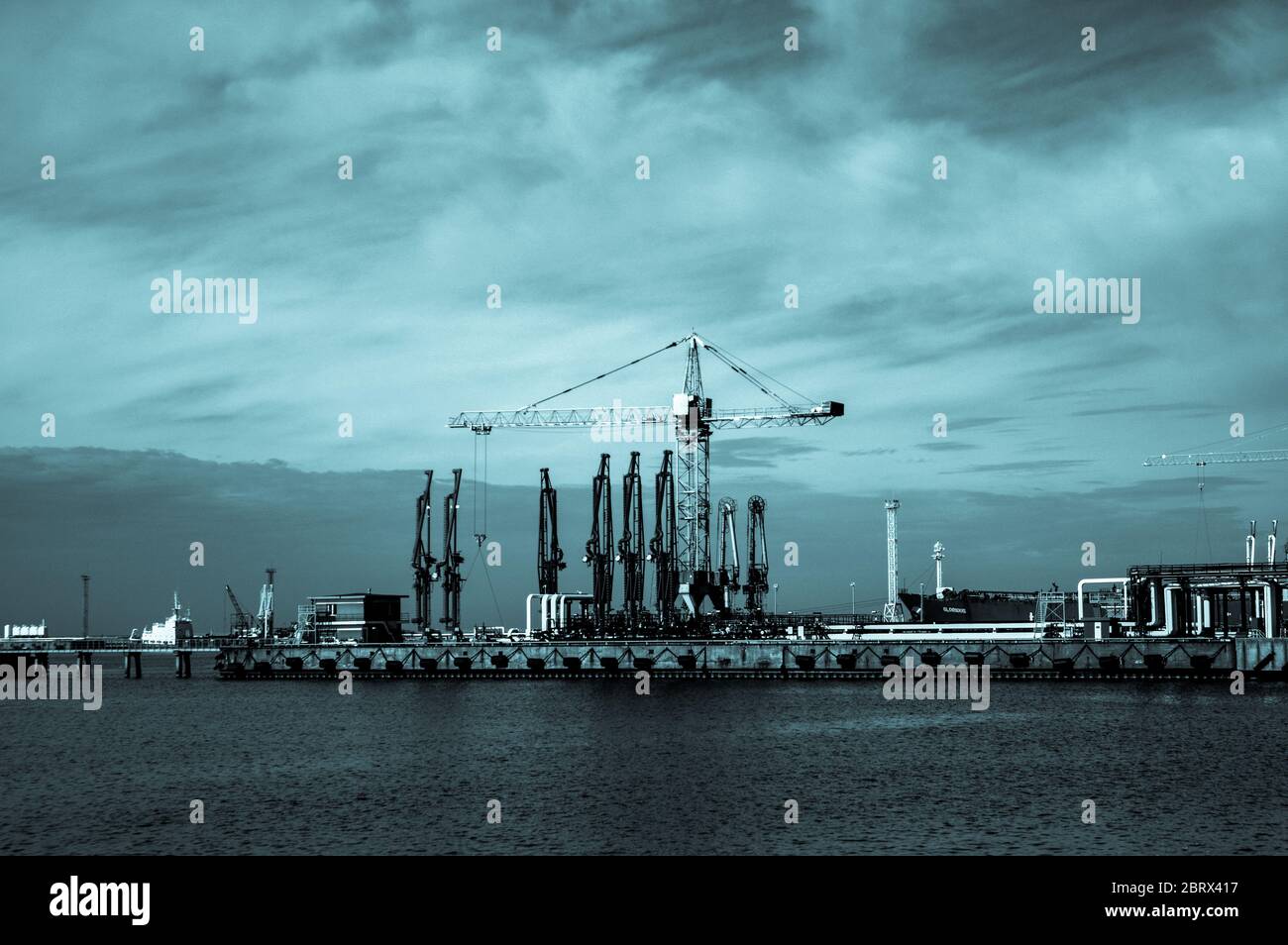 Crude Oil Terminal. Oil terminal is industrial facility for storage of ...