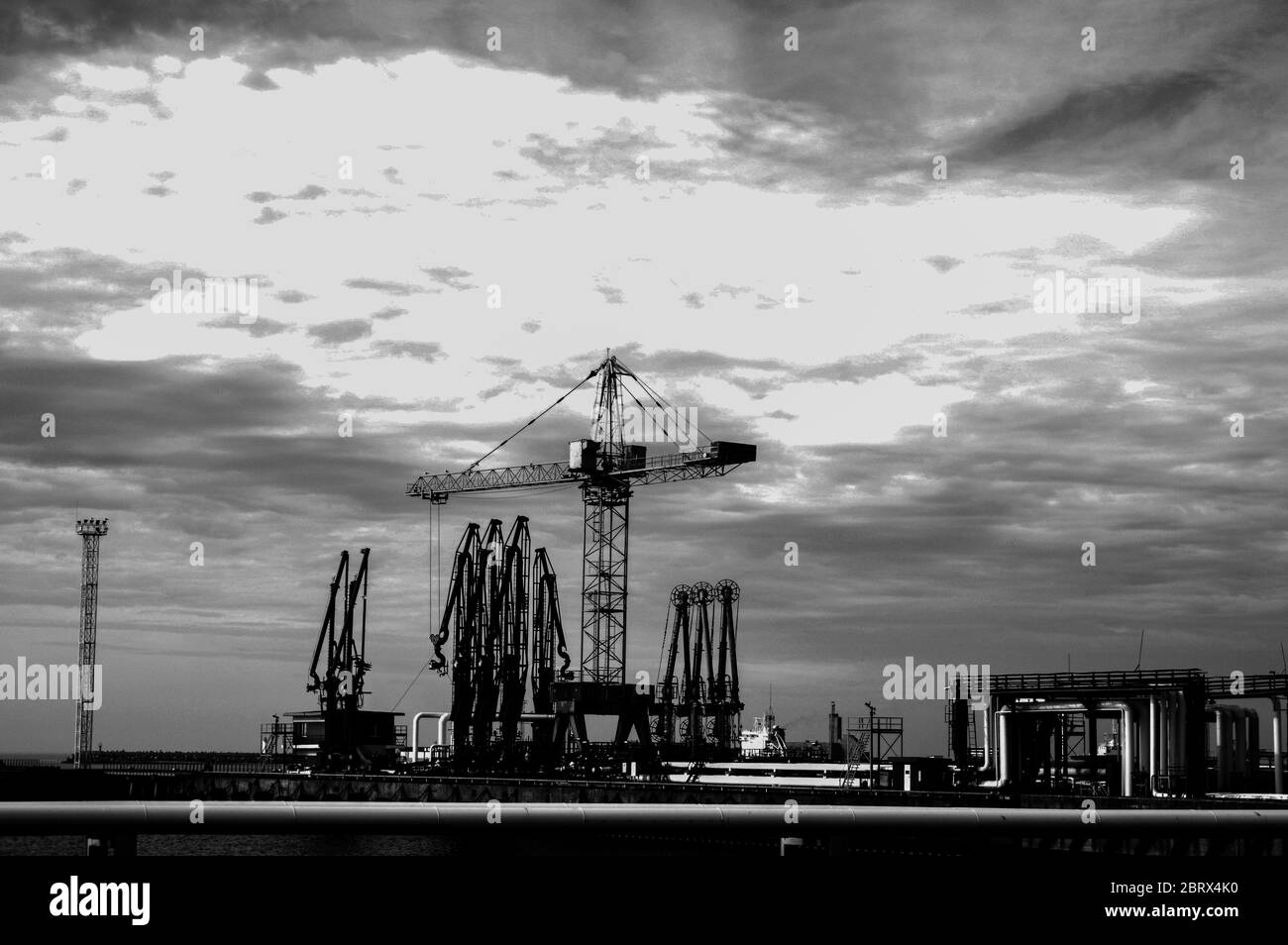 Crude Oil Terminal. Oil terminal is industrial facility for storage of ...