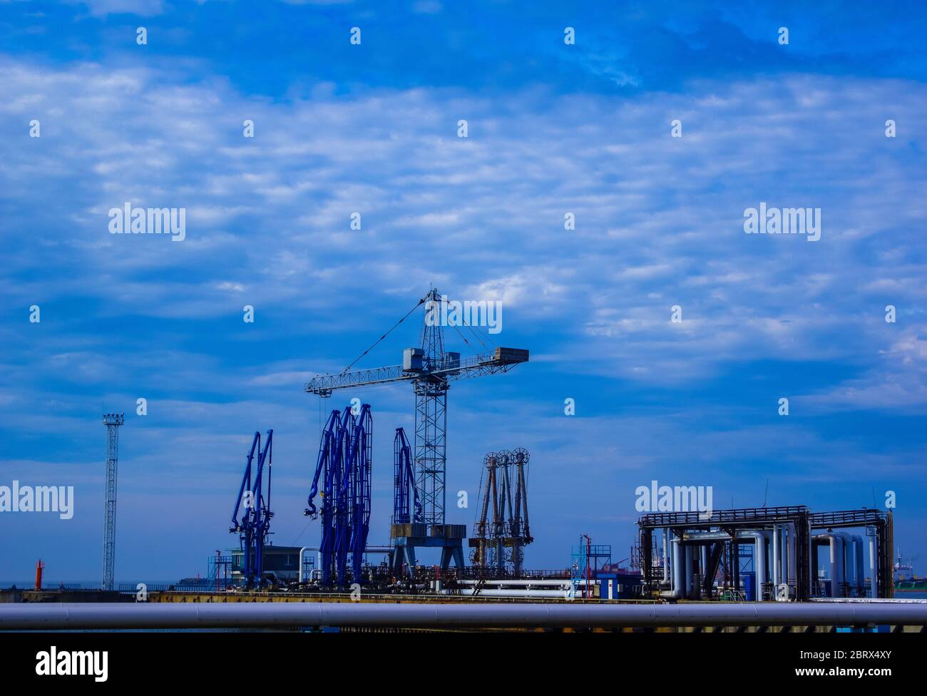 Crude Oil Terminal. Oil terminal is industrial facility for storage of ...