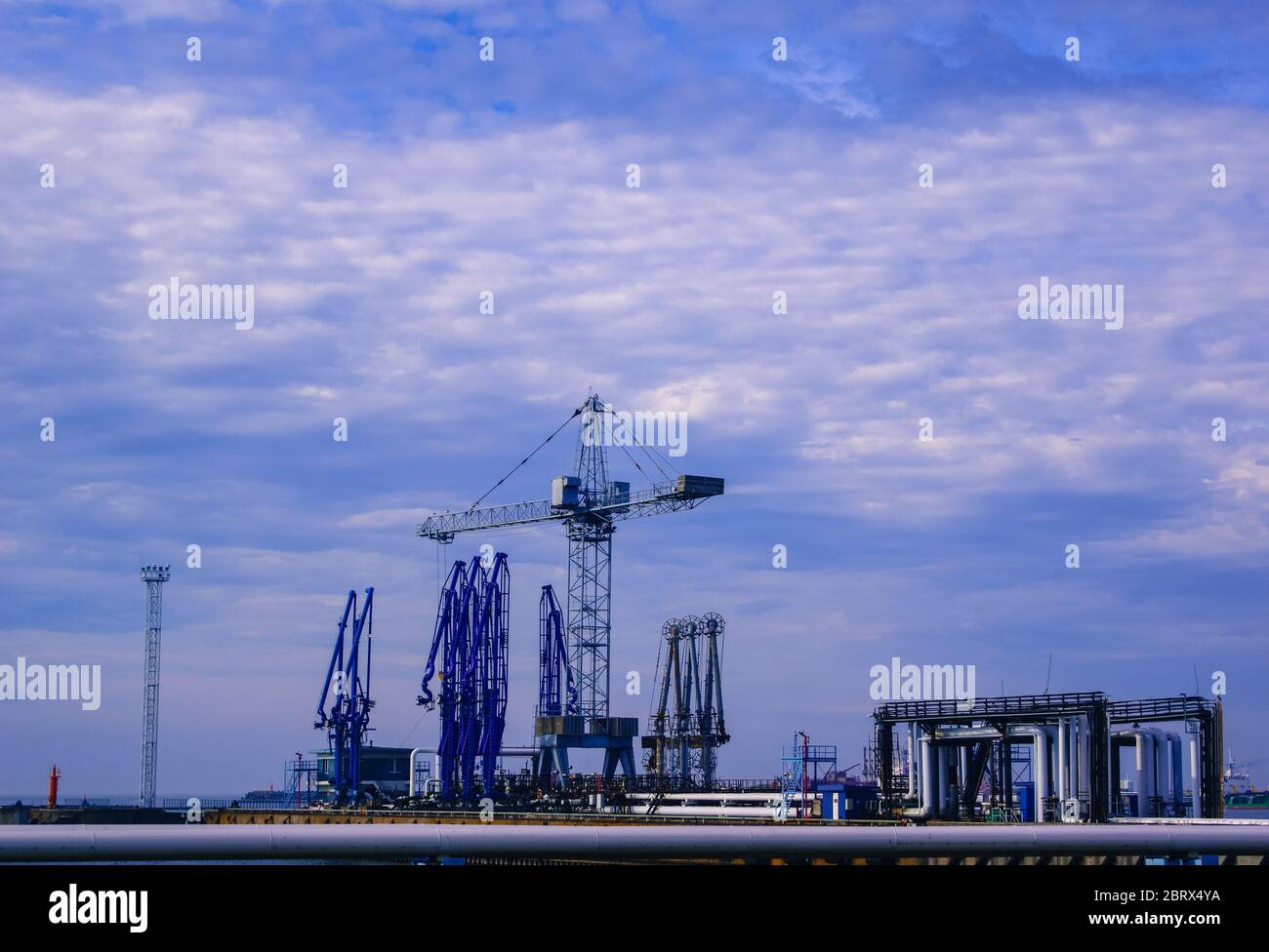 Crude Oil Terminal. Oil terminal is industrial facility for storage of ...