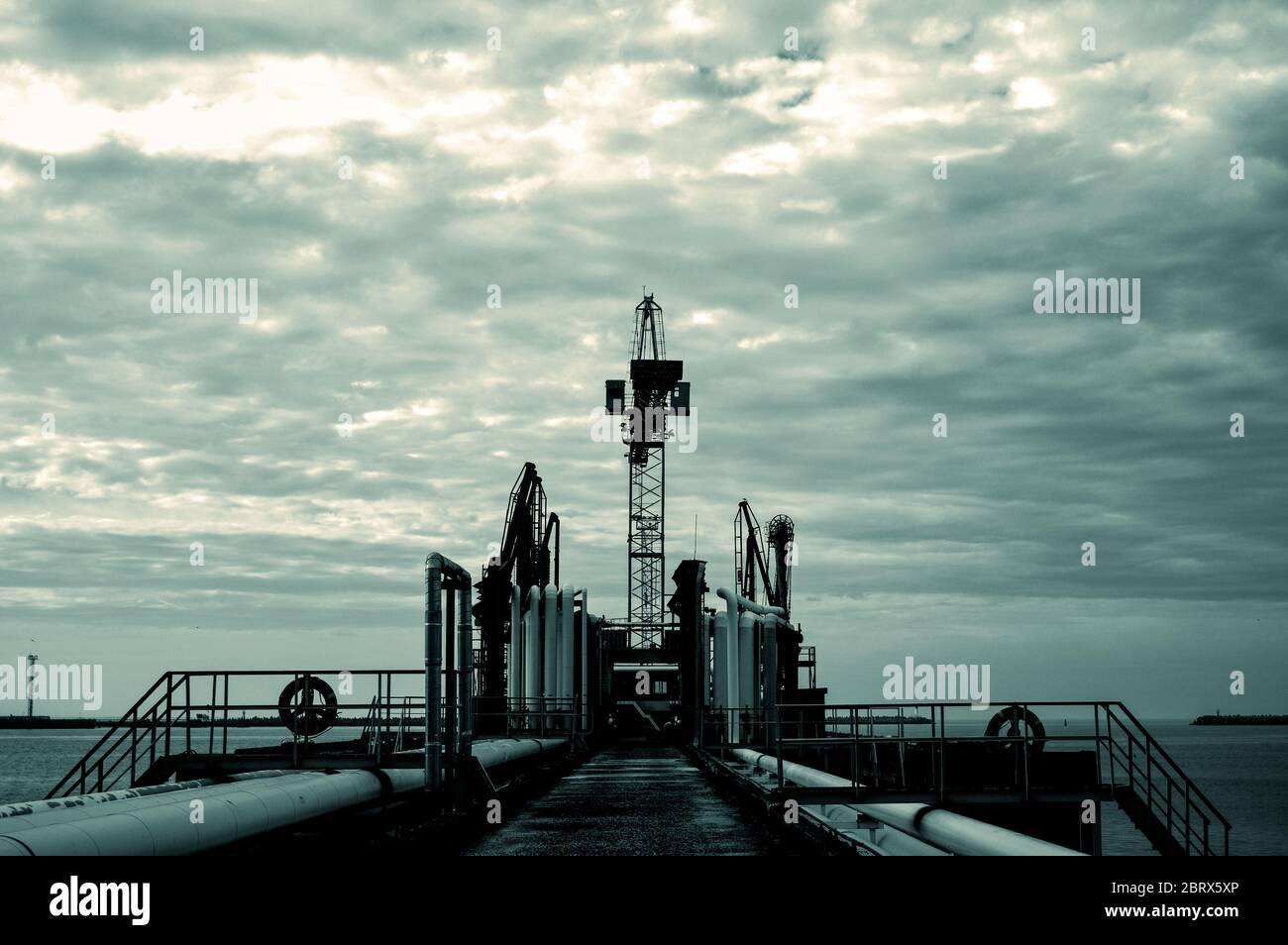 Crude Oil Terminal. Oil terminal is industrial facility for storage of ...