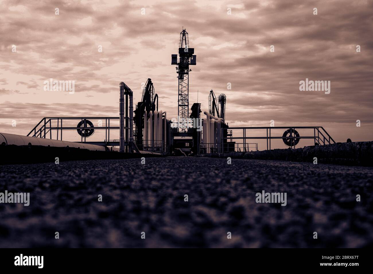Crude Oil Terminal. Oil terminal is industrial facility for storage of ...