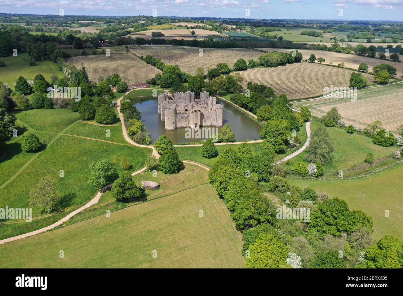 Drone shots of bodium castle hi-res stock photography and images - Alamy