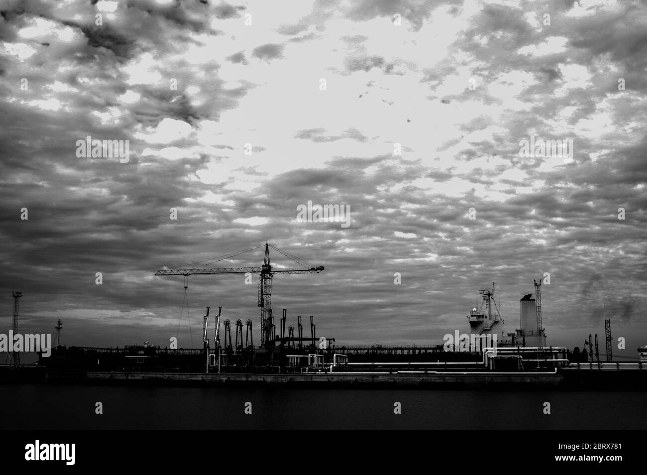 Crude Oil Terminal. Oil terminal is industrial facility for storage of ...
