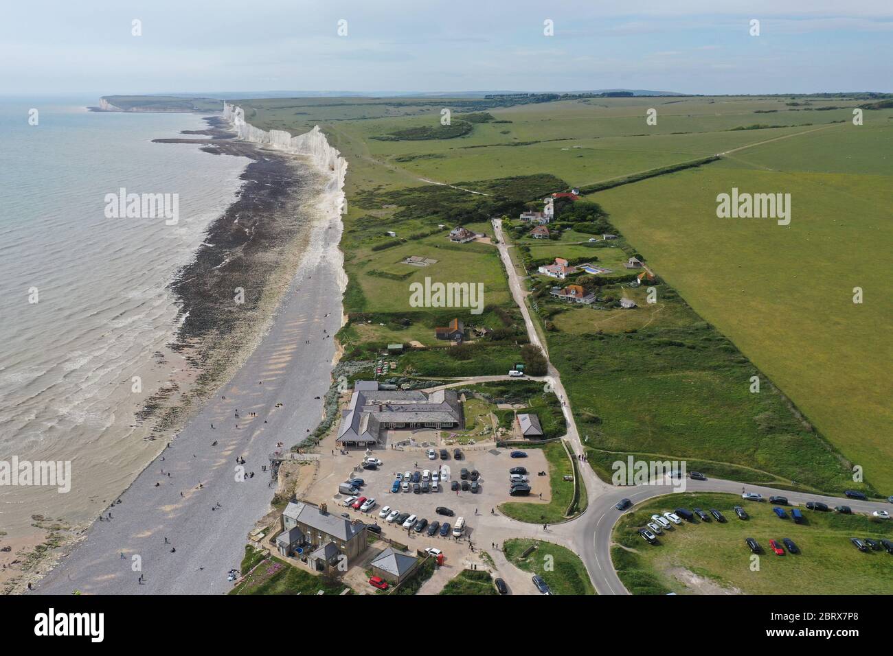 Drone view beachy head hi-res stock photography and images - Alamy