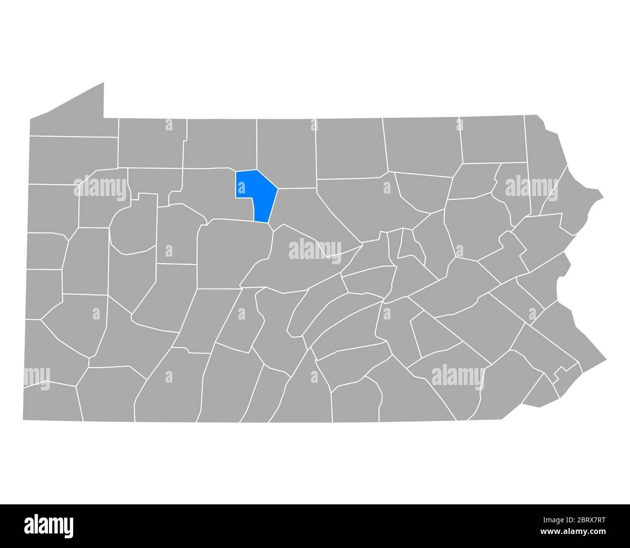 Map of Cameron in Pennsylvania Stock Photo - Alamy