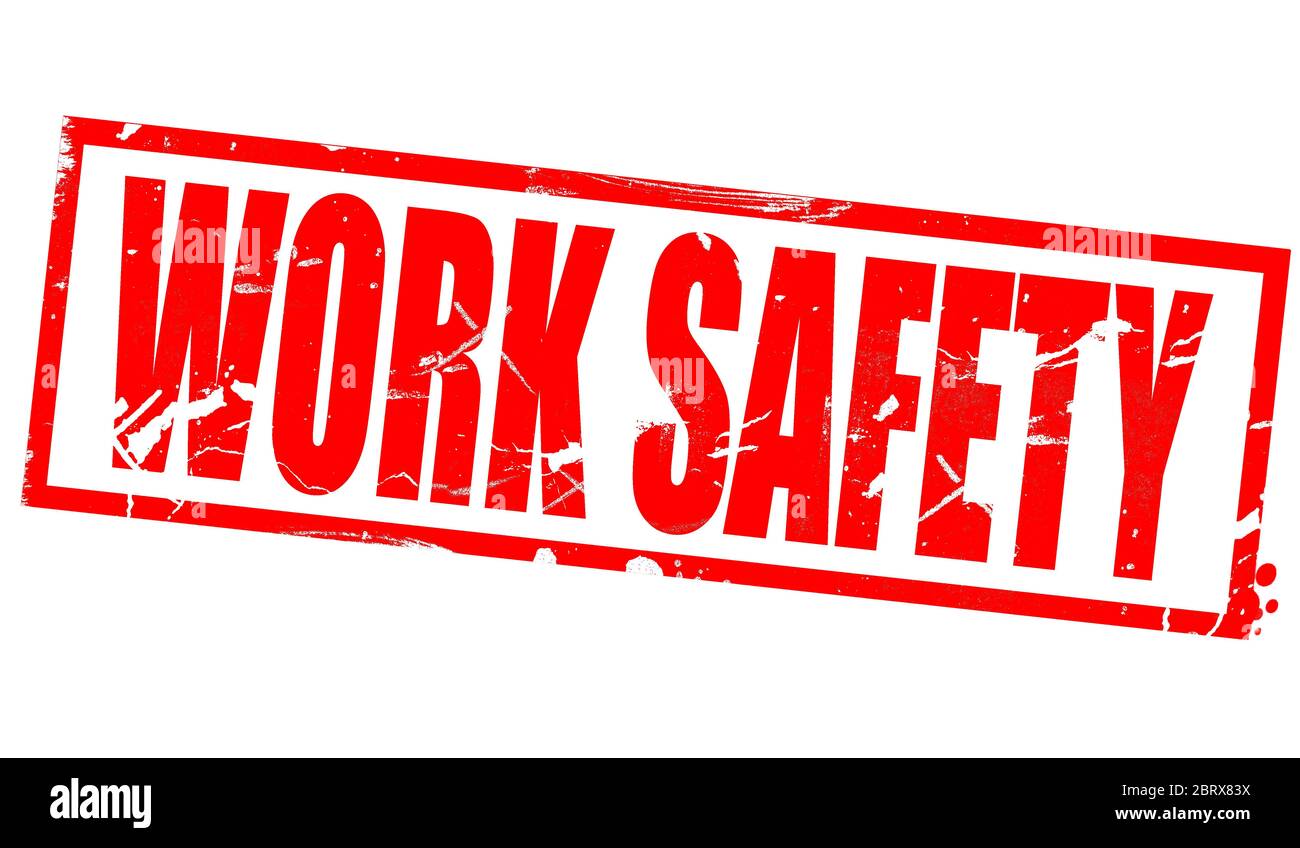Work safety word in red frame, 3d rendering Stock Photo - Alamy