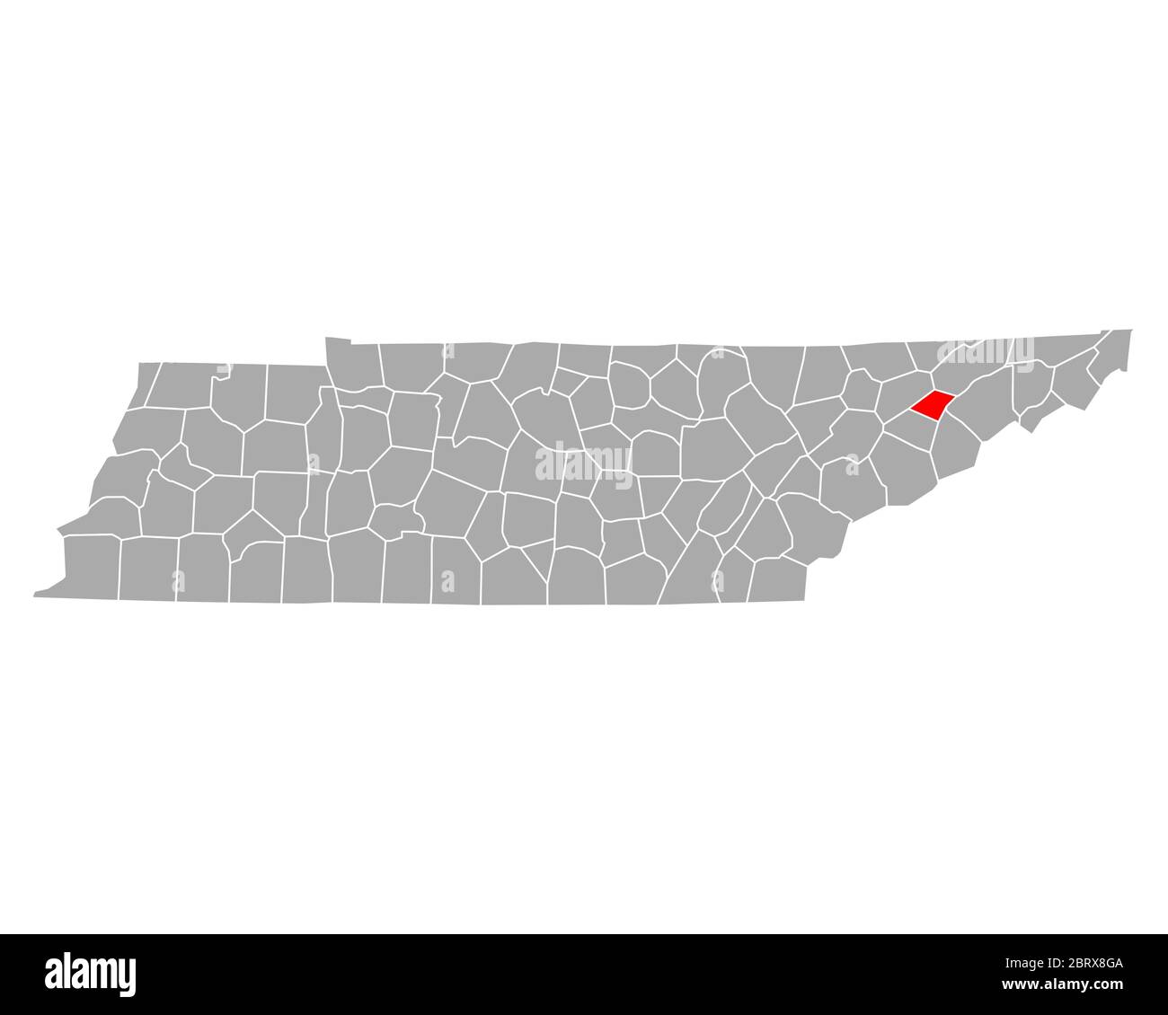 Map of Hamblen in Tennessee Stock Photo - Alamy