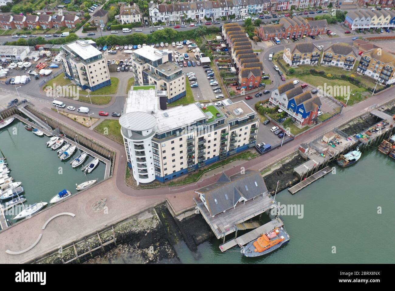 Aerial/Drone views of Newhaven Port Stock Photo - Alamy