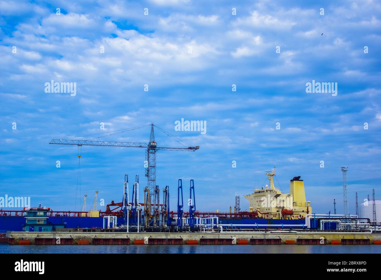 Crude Oil Terminal. Oil terminal is industrial facility for storage of ...