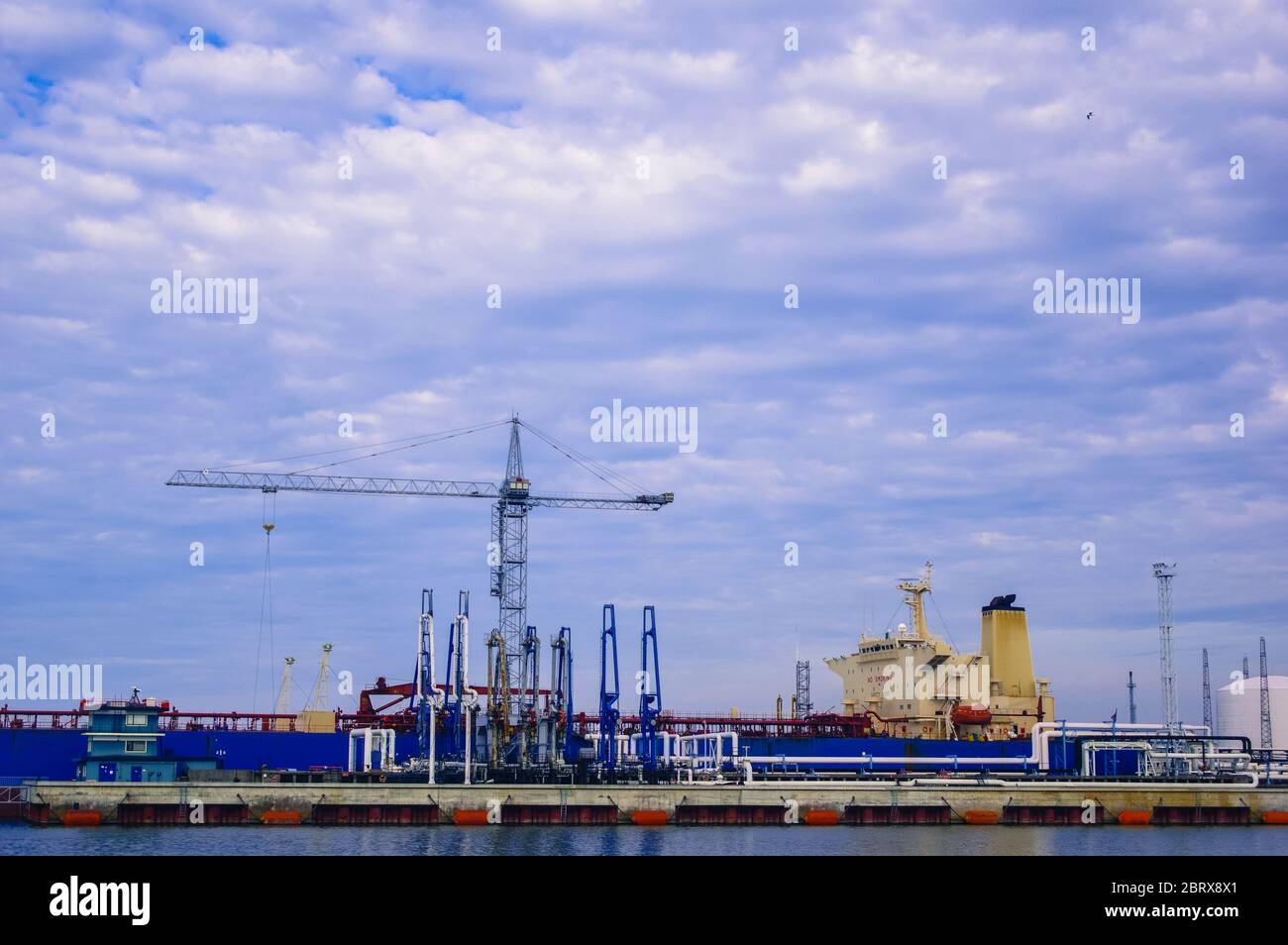 Crude Oil Terminal. Oil terminal is industrial facility for storage of ...