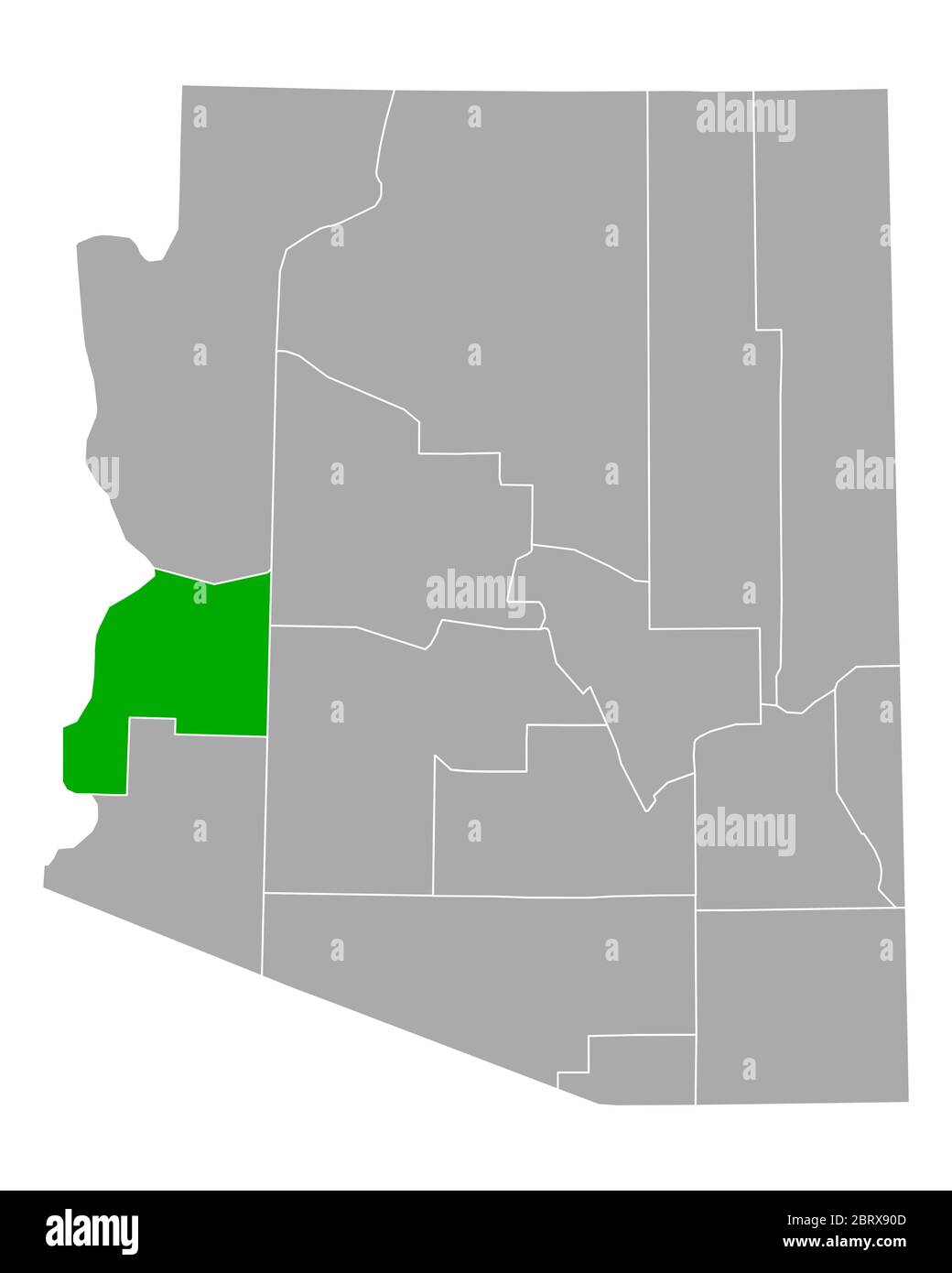 La paz county map hi-res stock photography and images - Alamy