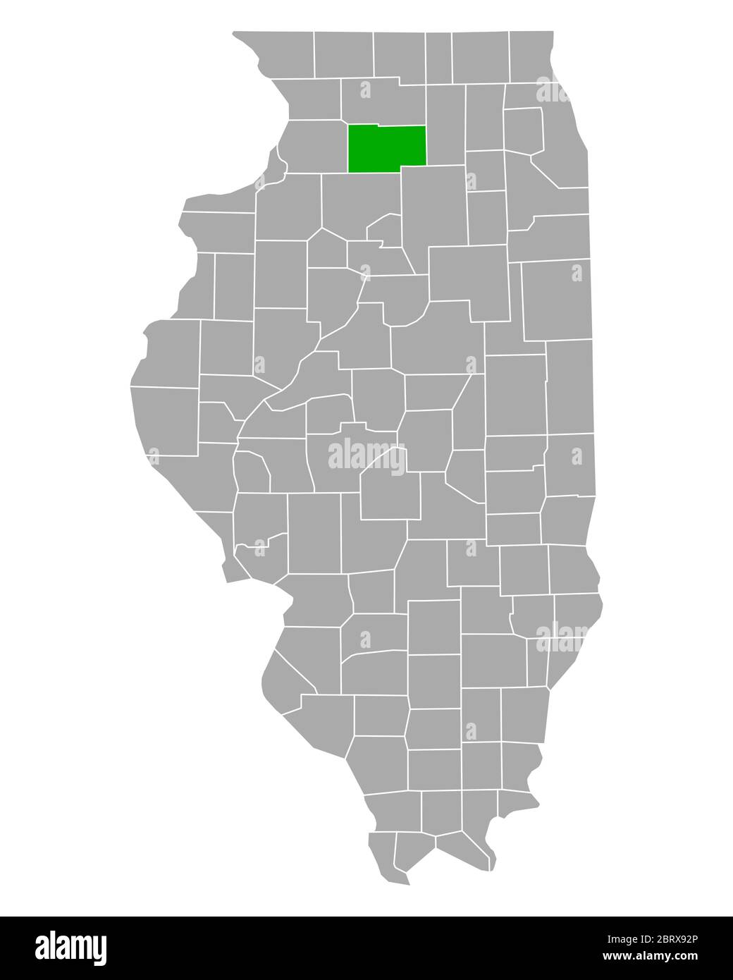 Map of Lee in Illinois Stock Photo - Alamy