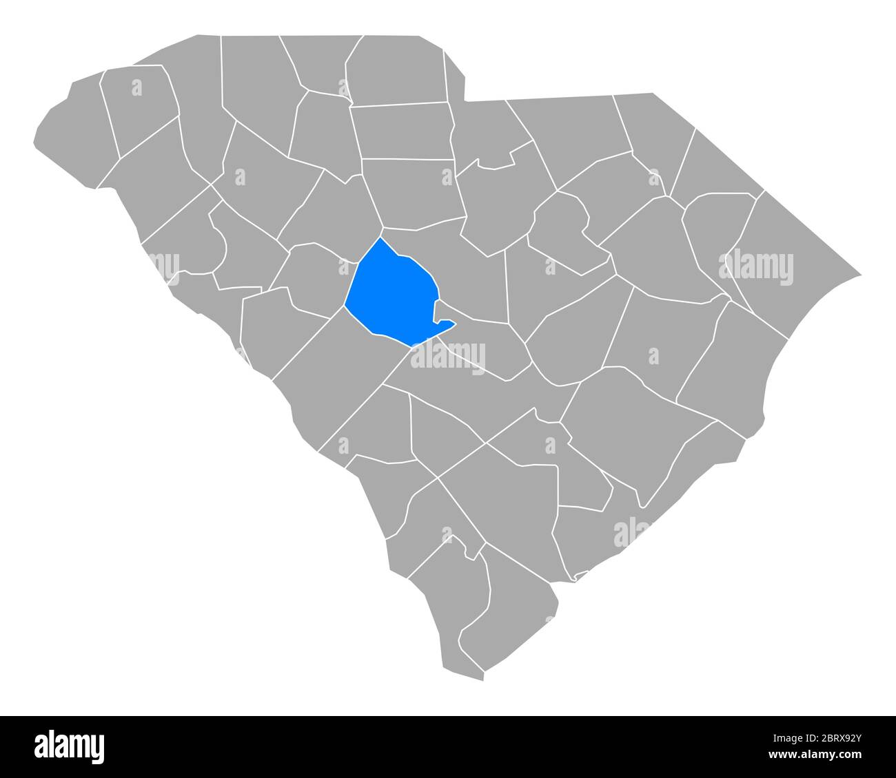 Map of Lexington in South Carolina Stock Photo - Alamy