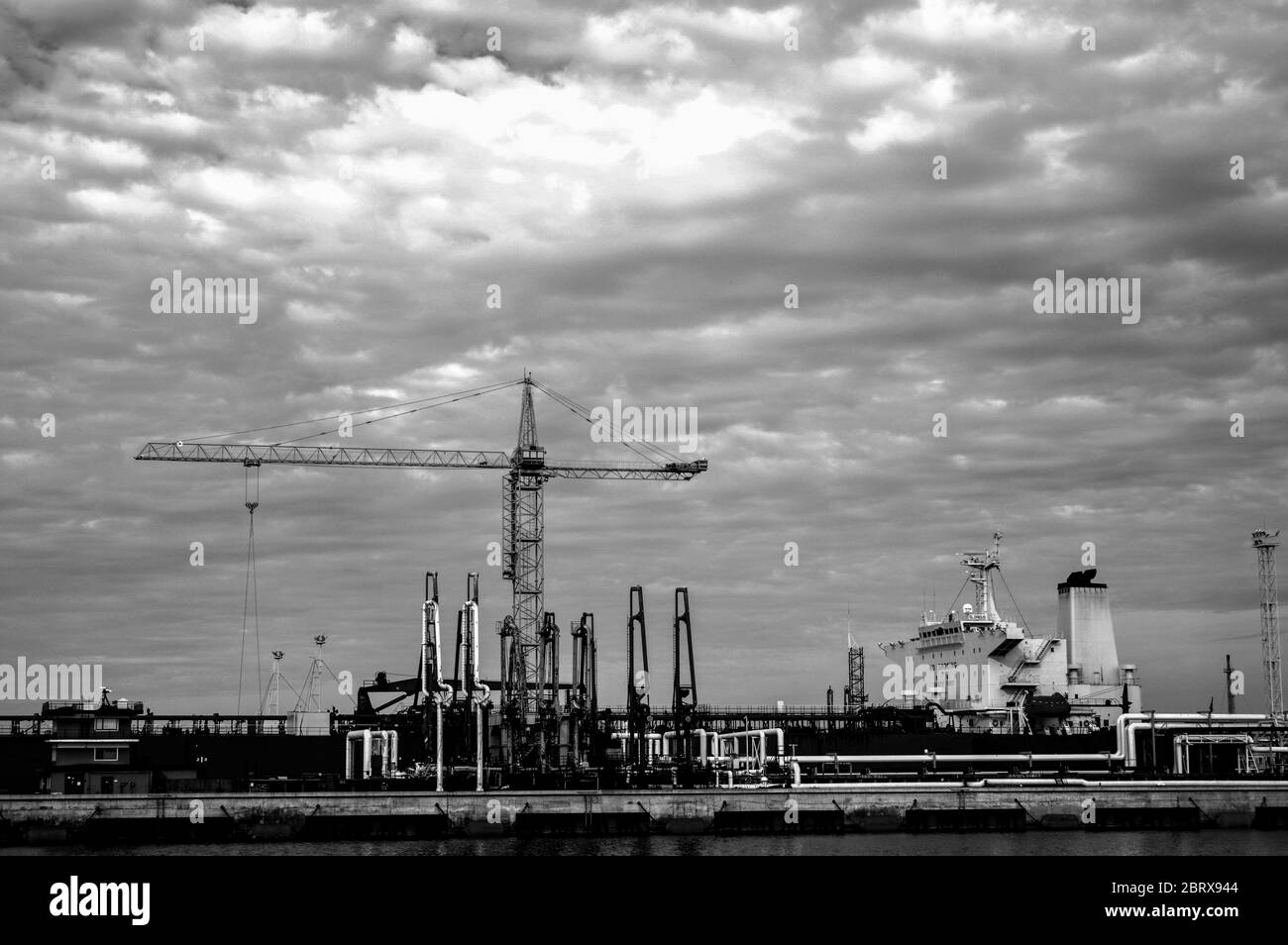 Crude Oil Terminal. Oil terminal is industrial facility for storage of ...