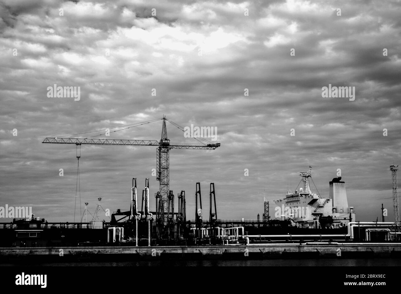 Crude Oil Terminal. Oil terminal is industrial facility for storage of ...