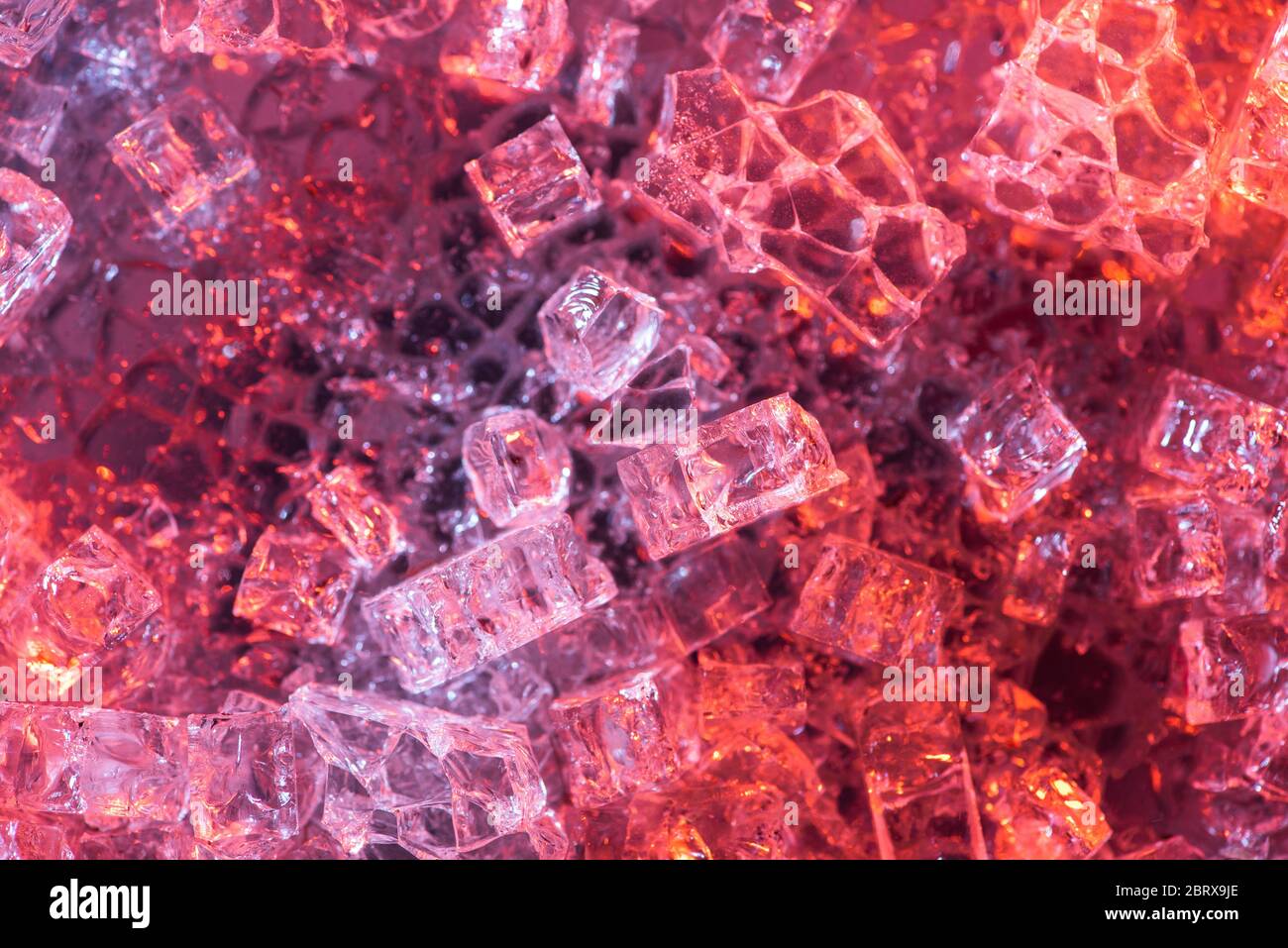 top view of abstract red and purple ice textured background Stock Photo ...