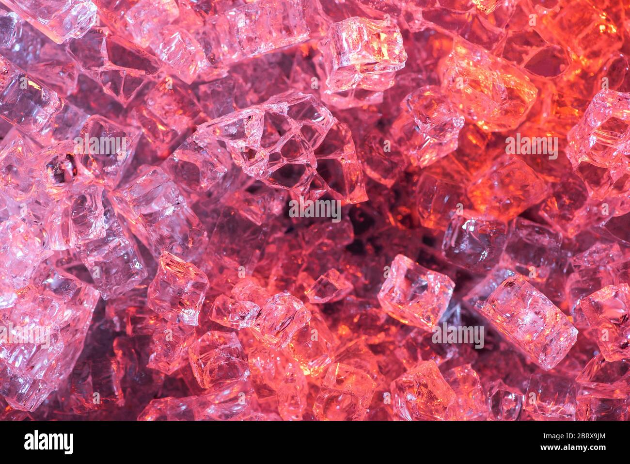 top view of abstract red and purple ice textured background Stock Photo ...