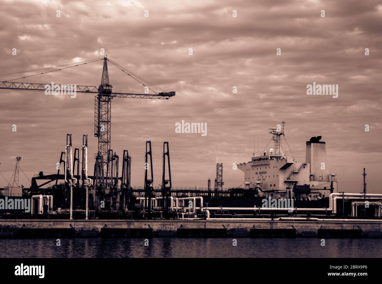 Crude Oil Terminal. Oil terminal is industrial facility for storage of ...