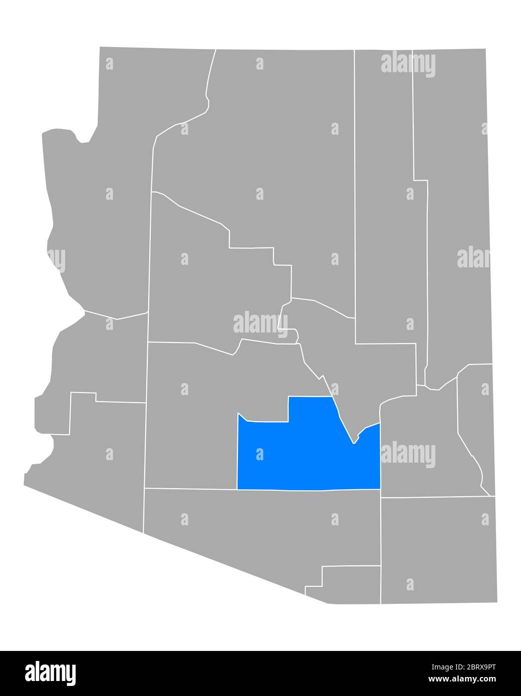 Pinal county map hi-res stock photography and images - Alamy