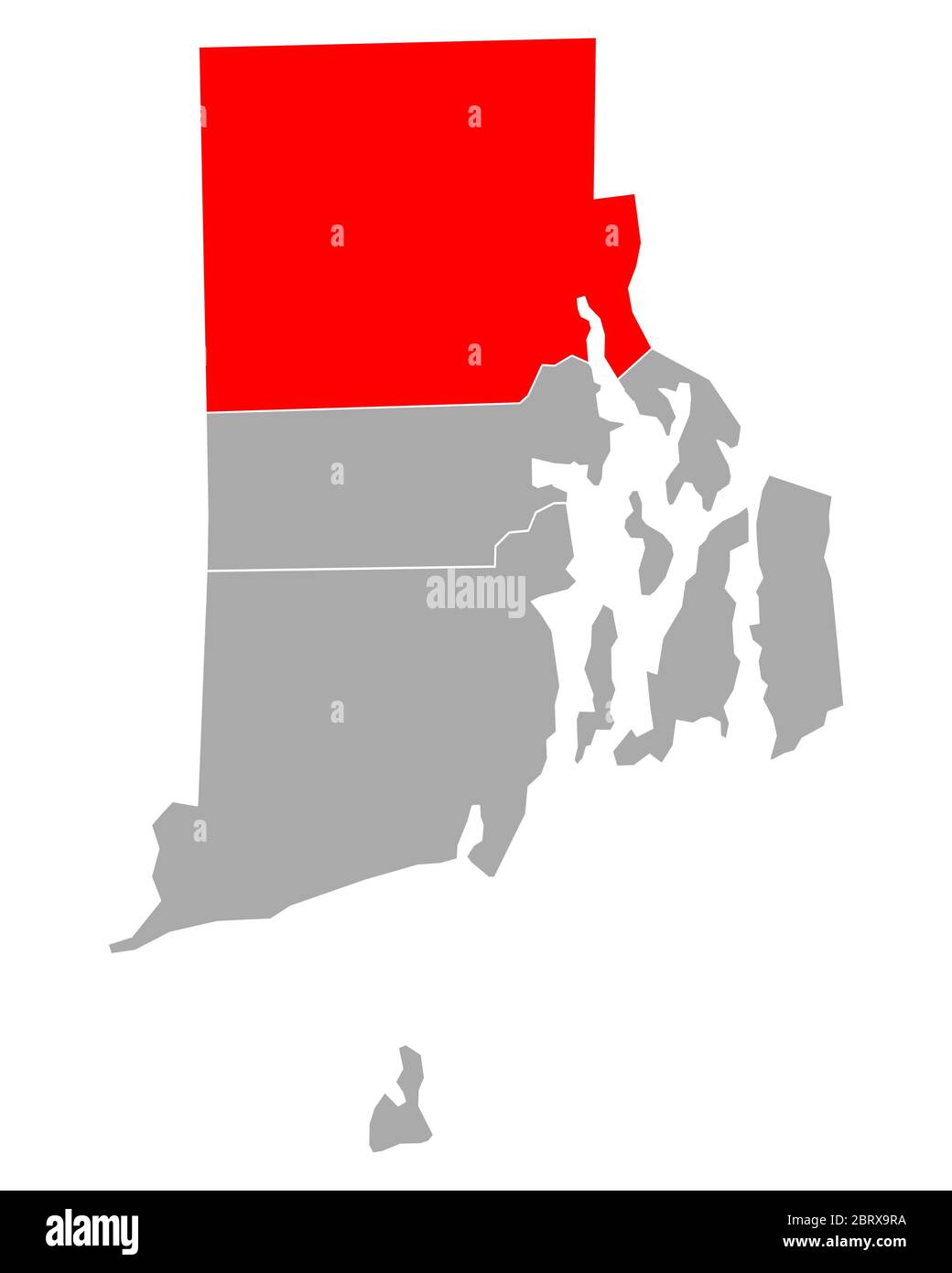 Map of Providence in Rhode Island Stock Photo - Alamy