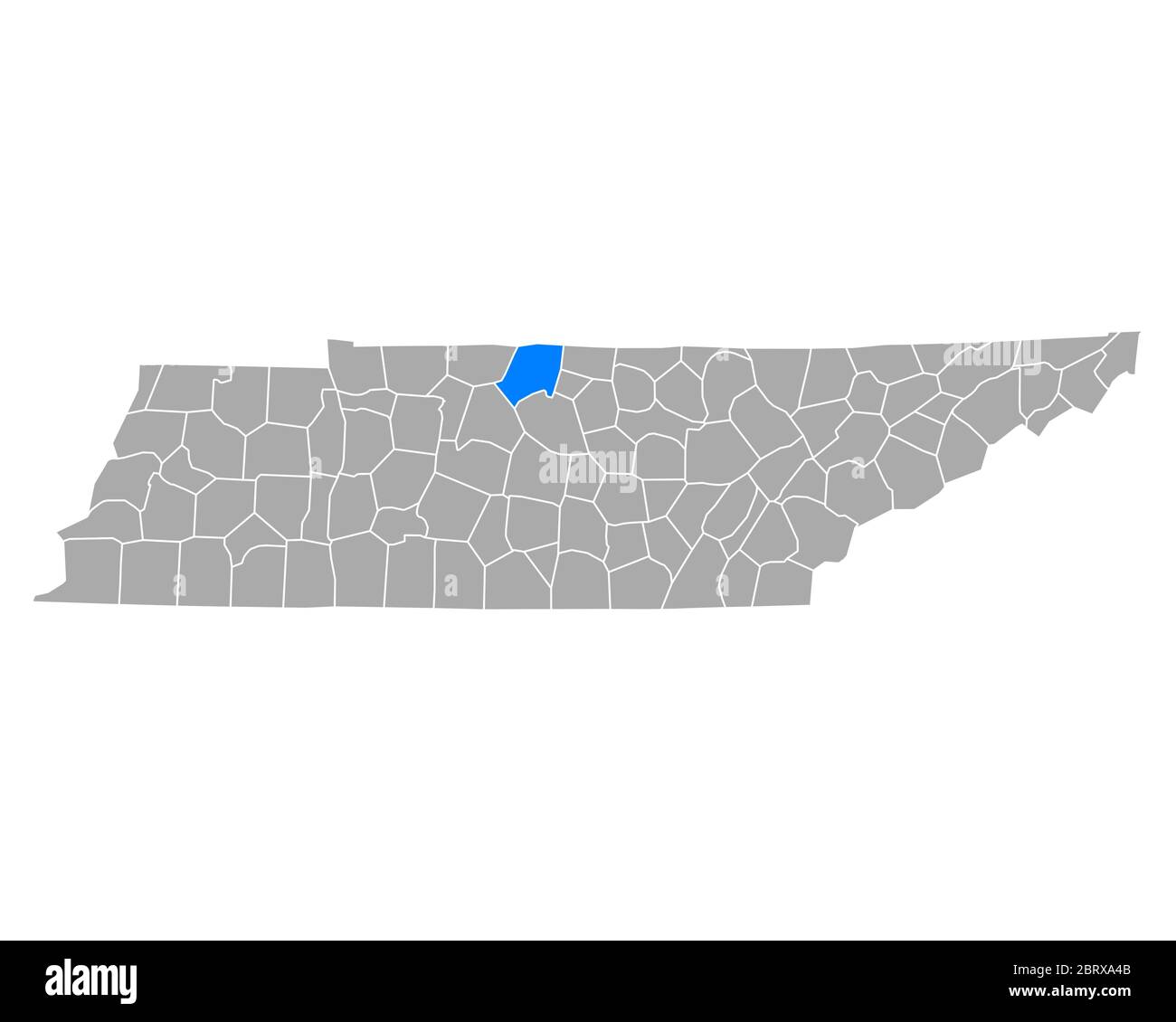 Map of Sumner in Tennessee Stock Photo - Alamy
