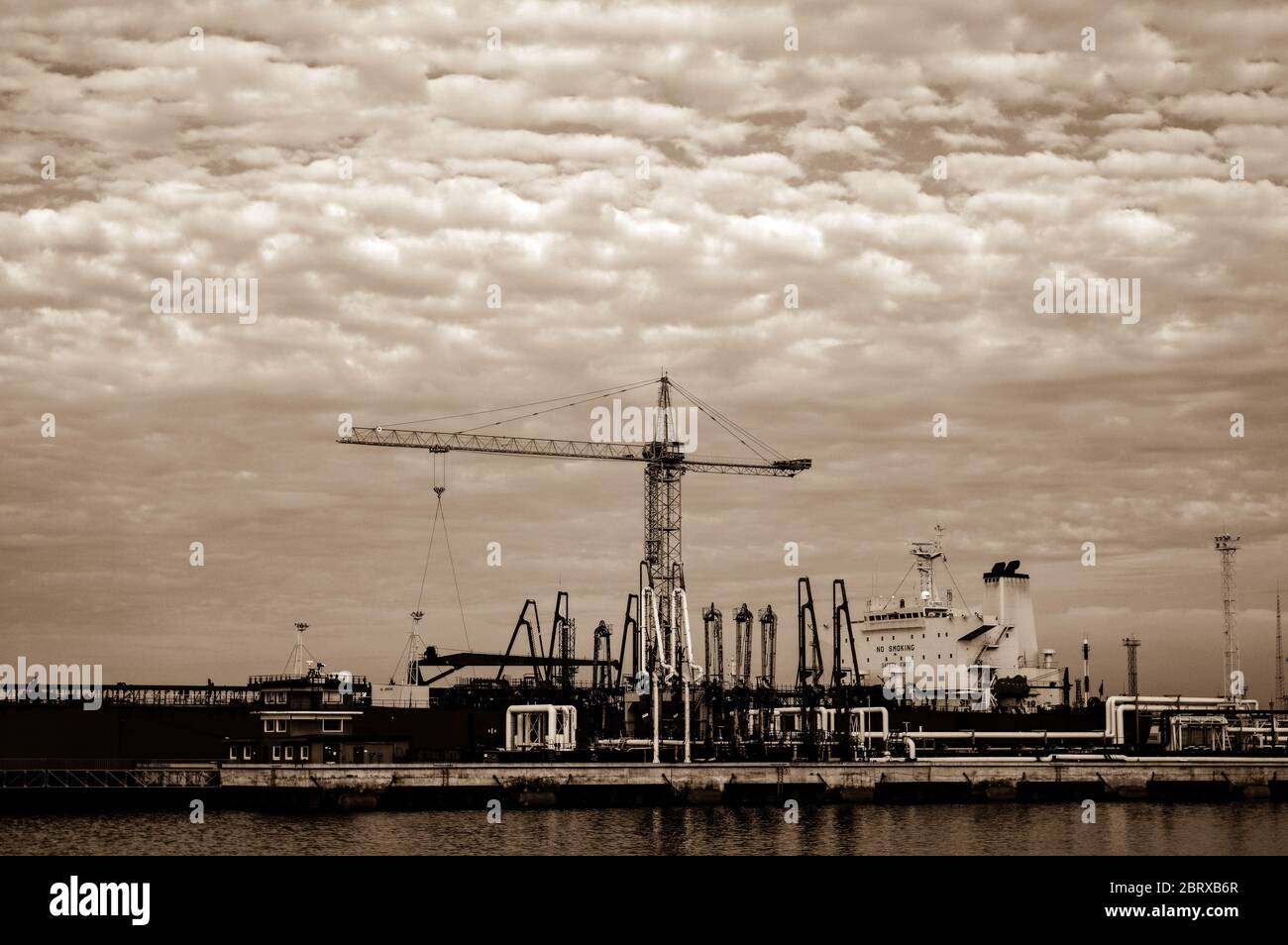 Crude Oil Terminal. Oil terminal is industrial facility for storage of ...