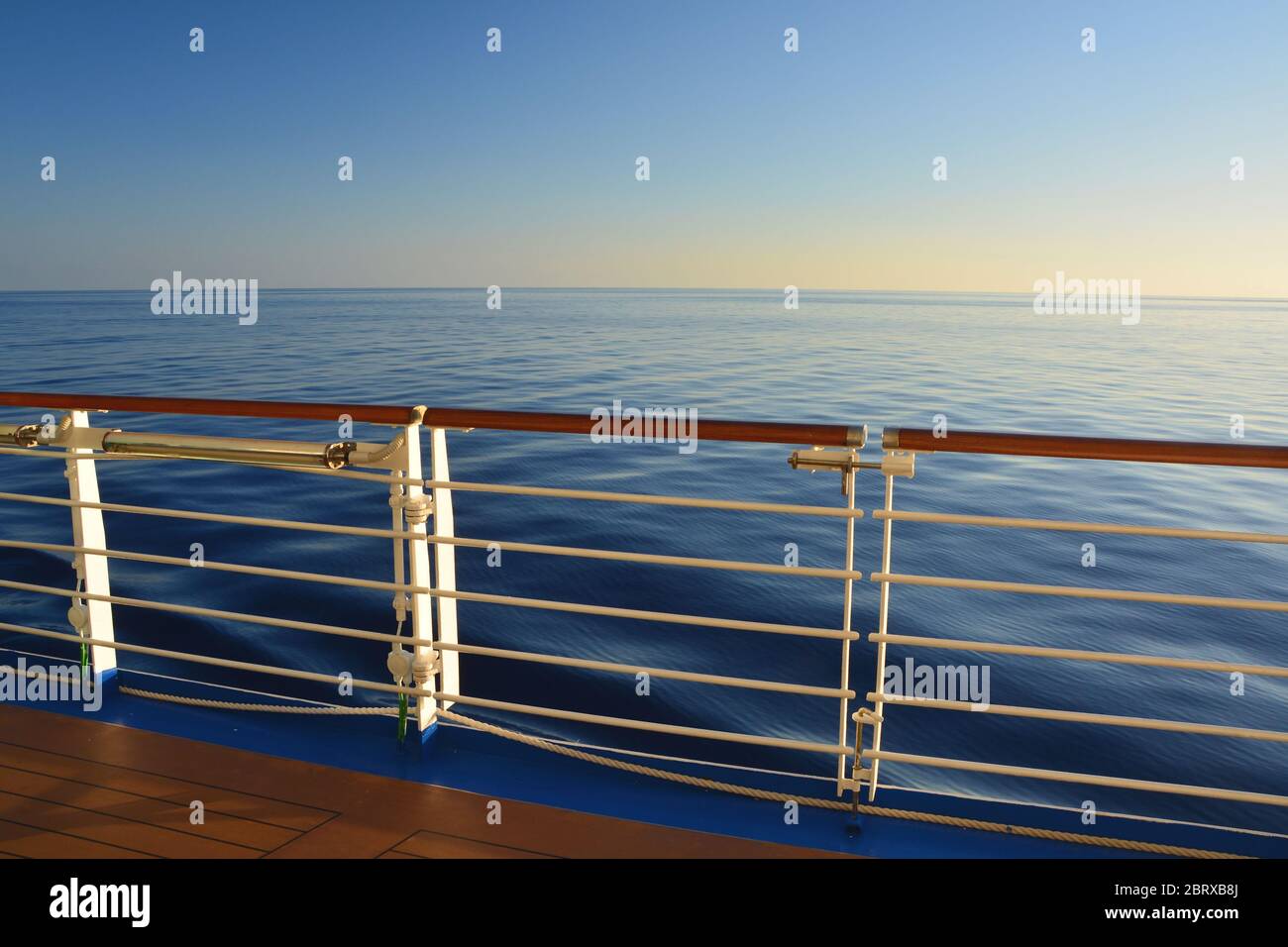 Sea view from cruise ship open deck Stock Photo - Alamy