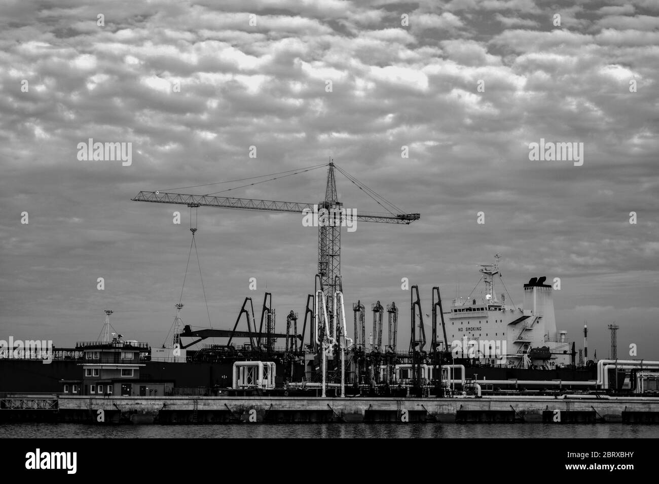 Crude Oil Terminal. Oil terminal is industrial facility for storage of ...