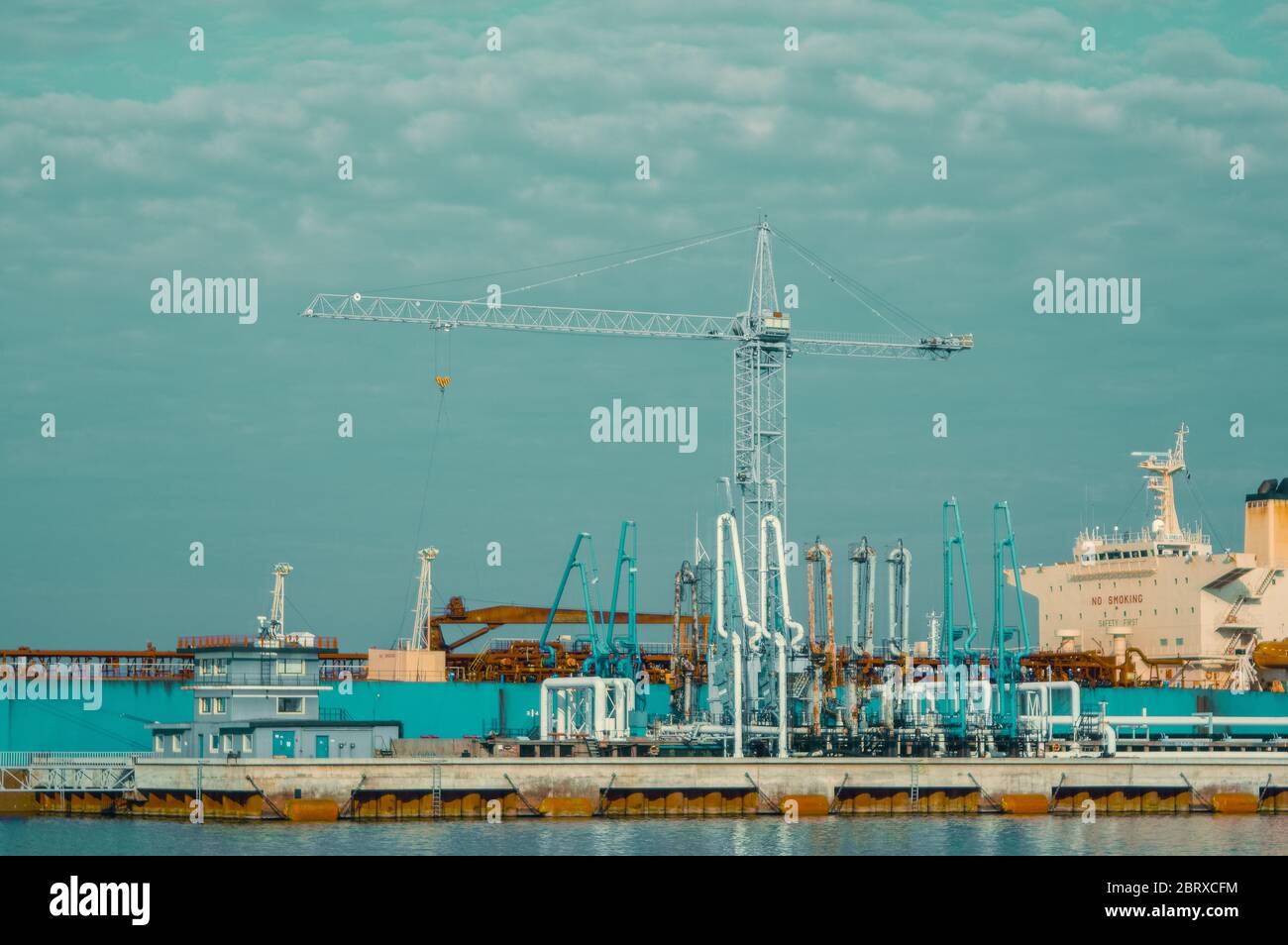 Crude Oil Terminal. Oil terminal is industrial facility for storage of ...