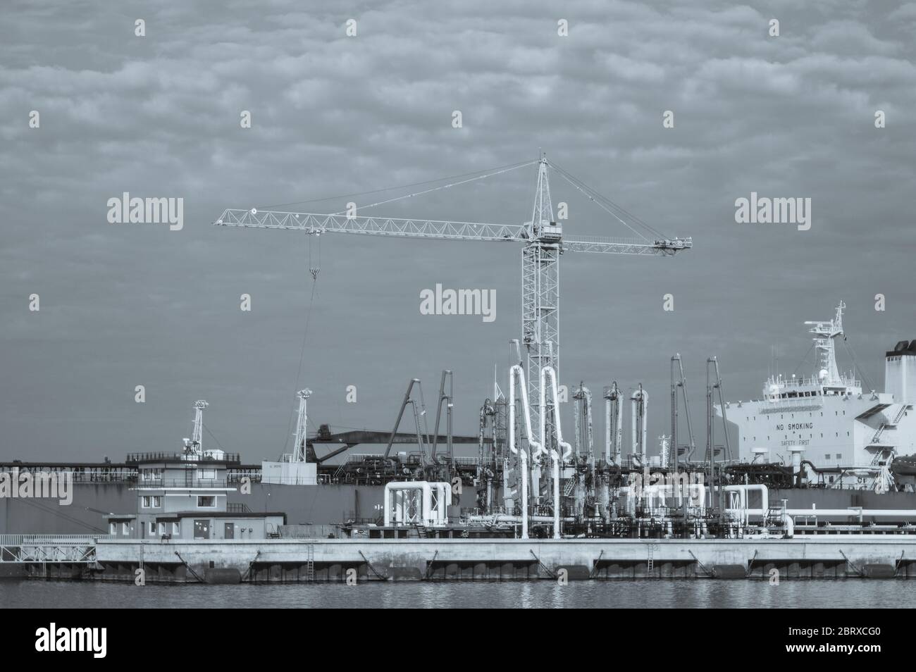 Crude Oil Terminal. Oil terminal is industrial facility for storage of ...