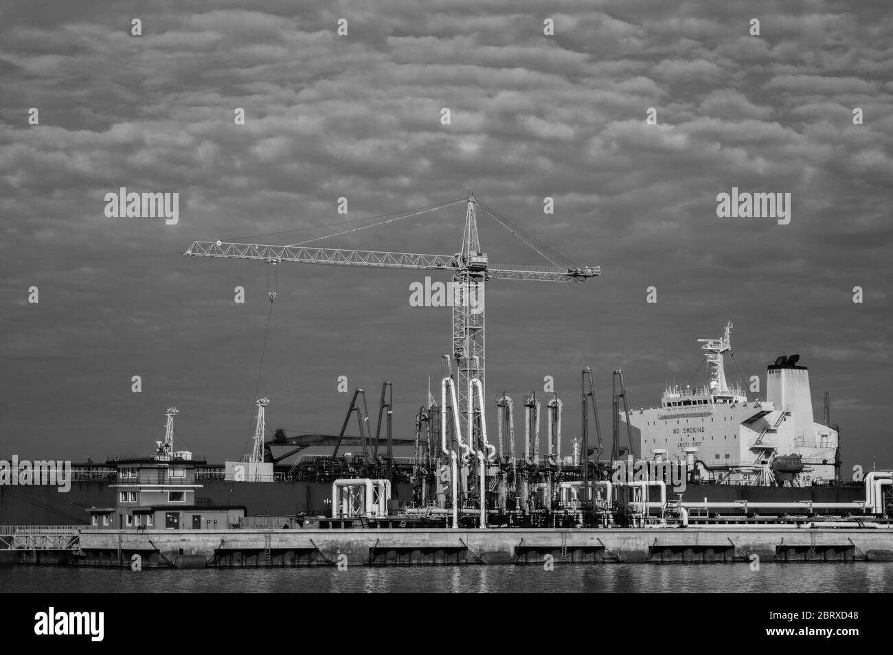 Crude Oil Terminal. Oil terminal is industrial facility for storage of ...