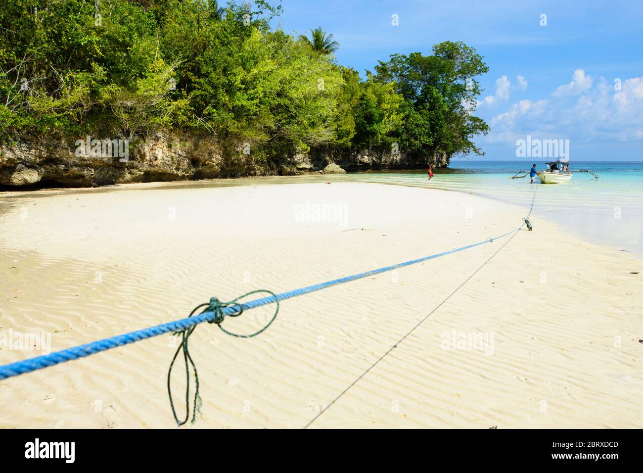 Togean islands, Sulawesi, Indonesia. Beach on the island Malenge Stock ...
