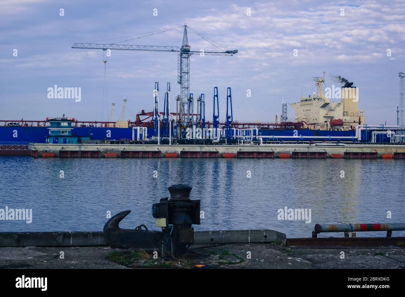 Crude Oil Terminal. Oil terminal is industrial facility for storage of ...