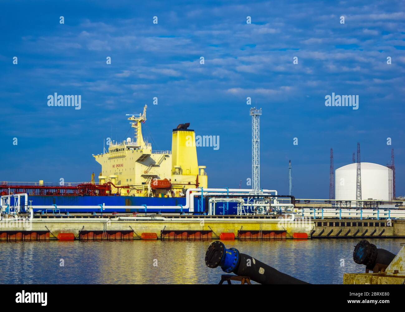 Crude Oil Terminal. Oil terminal is industrial facility for storage of ...