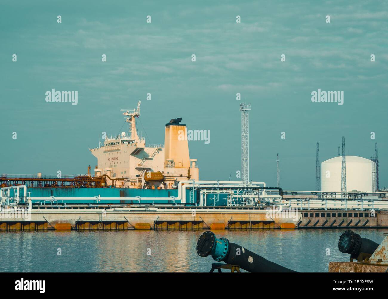 Crude Oil Terminal. Oil terminal is industrial facility for storage of ...