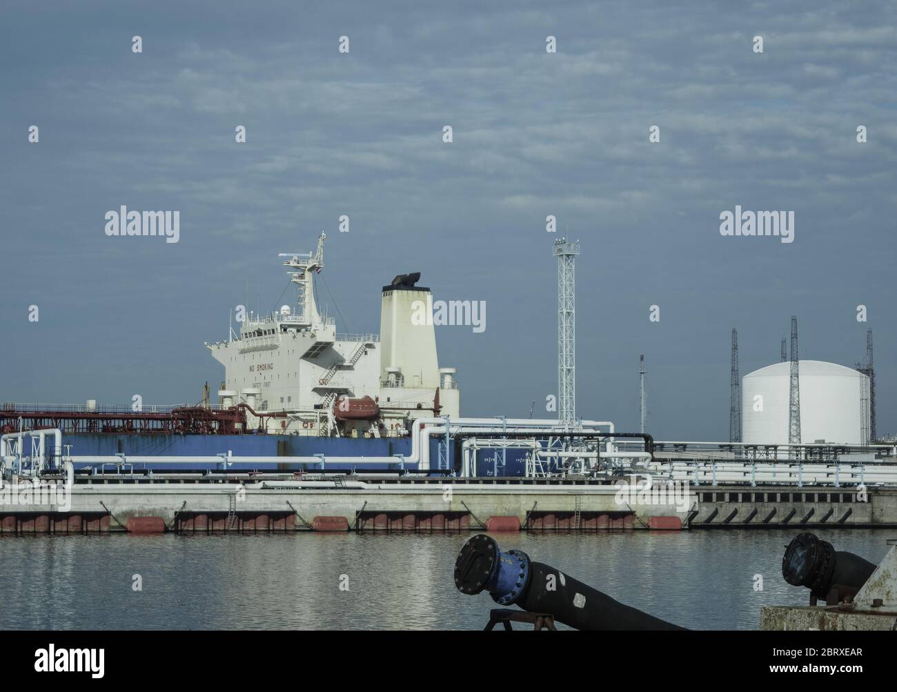 Crude Oil Terminal. Oil terminal is industrial facility for storage of ...
